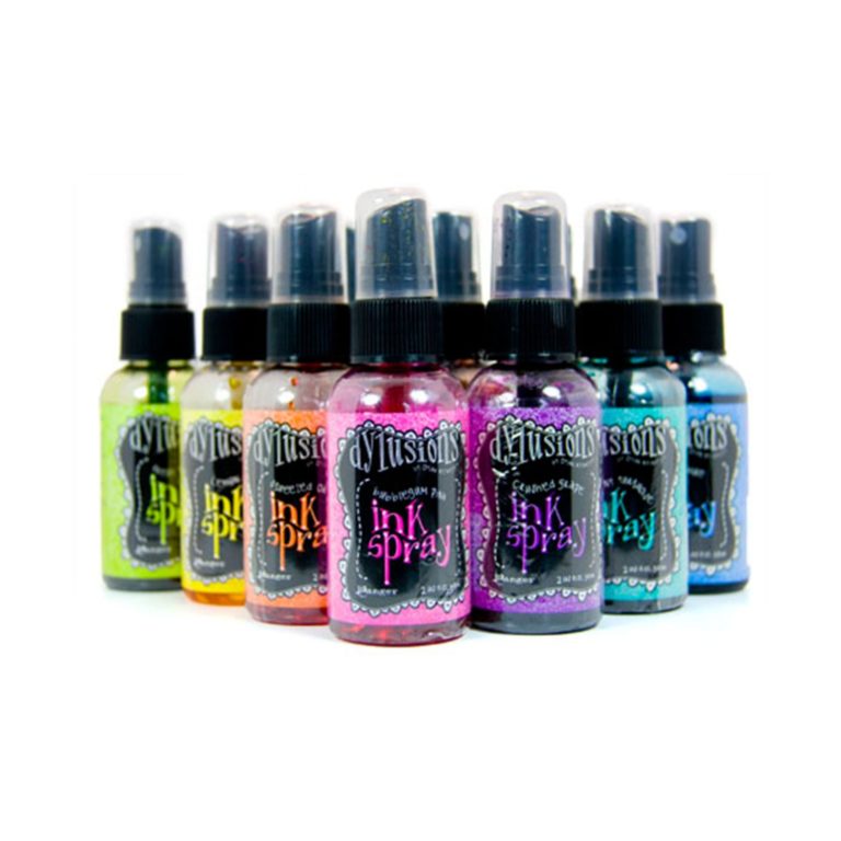 La gamme complète des coloris d'encre en spray Dylusions - QUISCRAP