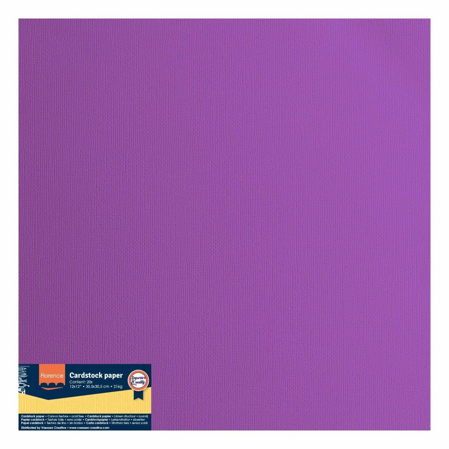 Cardstock Violet texturé - QUISCRAP